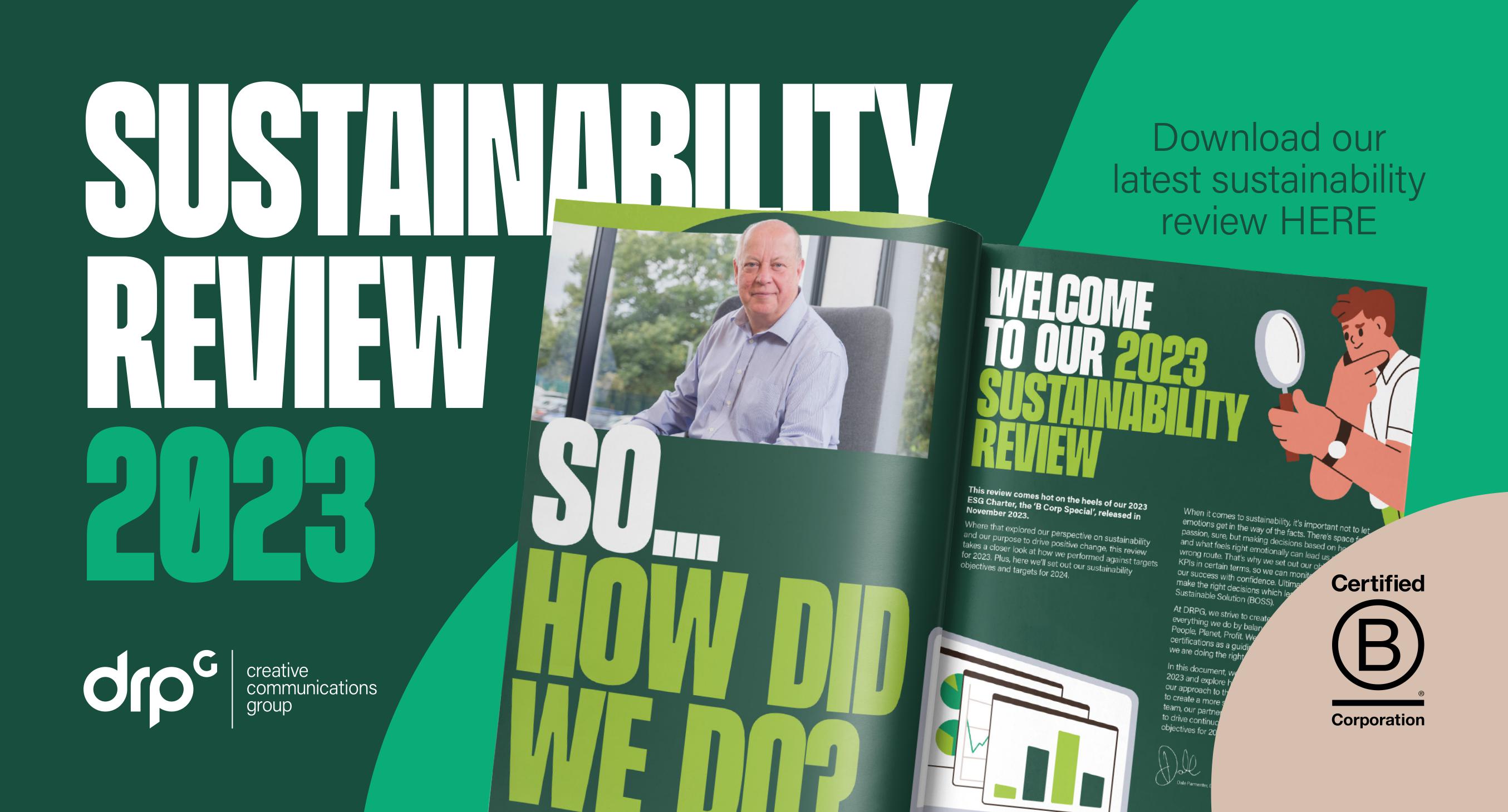 DRPG Sustainability Review 2023 | B Corp™ Certified | Sustainability